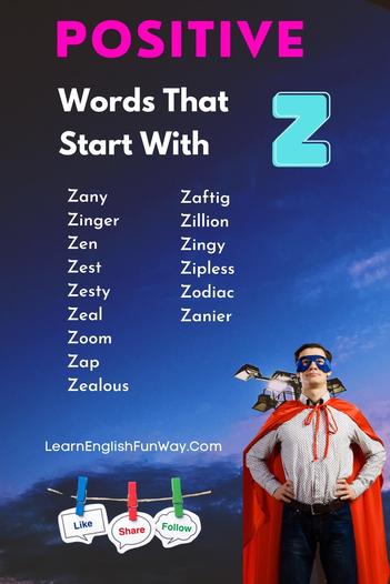 Words Starting With Z