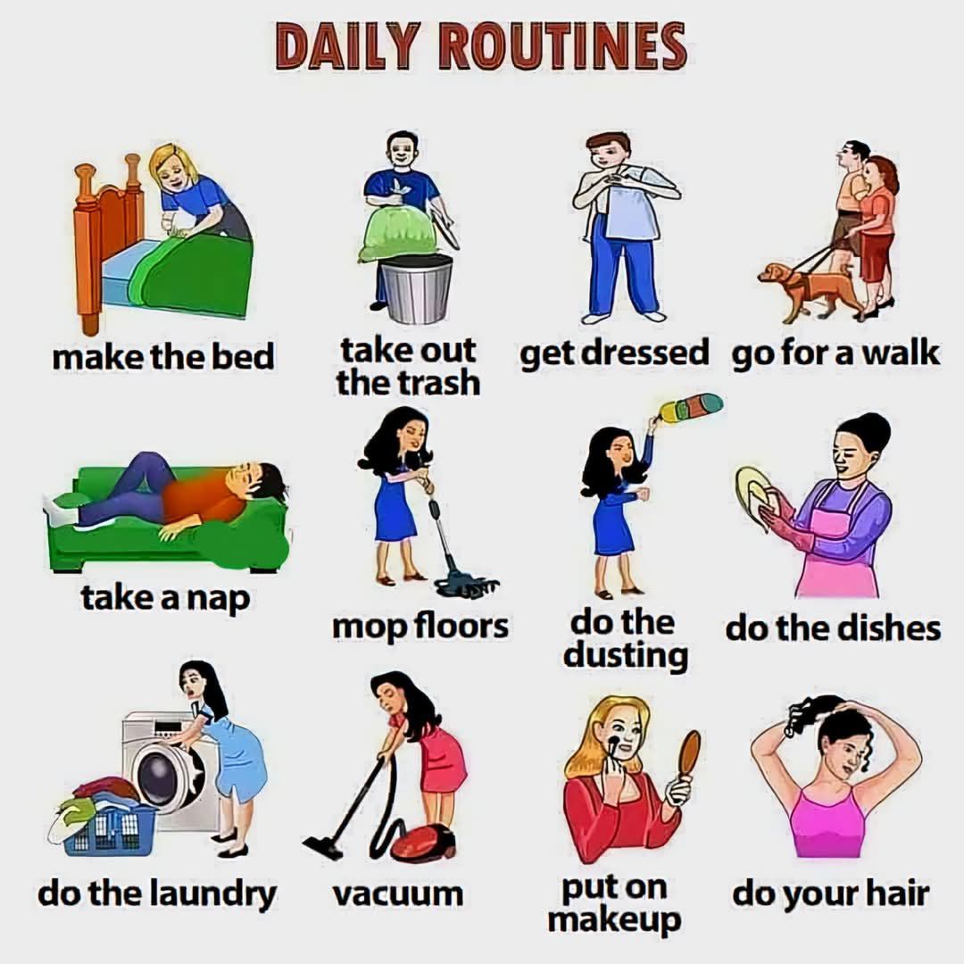 100 Common English Phrases for Daily Routines